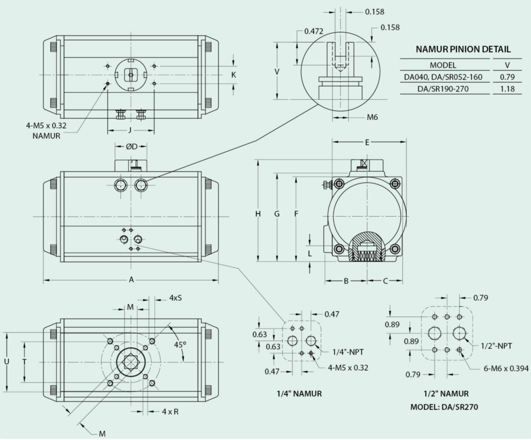 Pneumatic Actuator - Flo-Tite Air-Con C-Series - Accurate Valve Automation