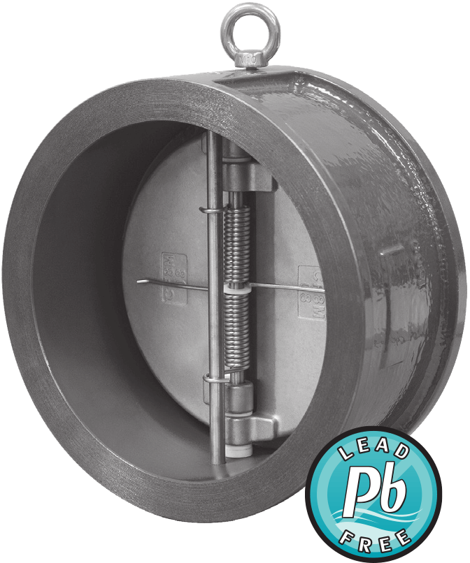 Wafer Style Dual Disc Di Class 150 Check Cv41a Lead Free Accurate Valve Automation