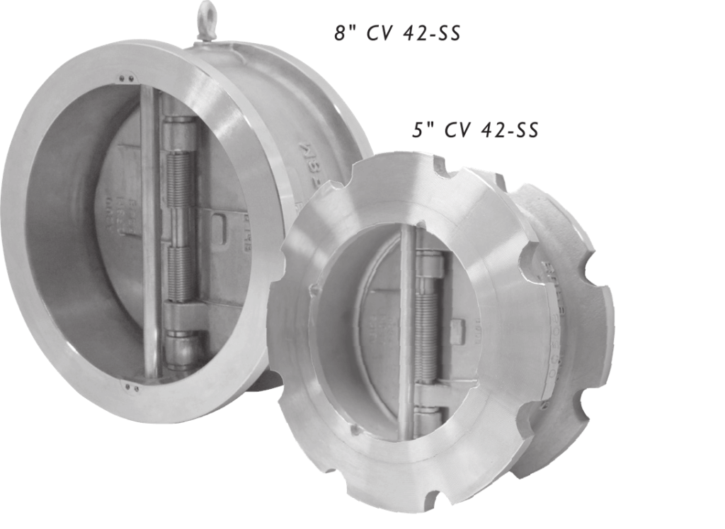 Wafer Style Dual Disc CS/SS Class 150 Check Valve CV42 - Accurate Valve ...