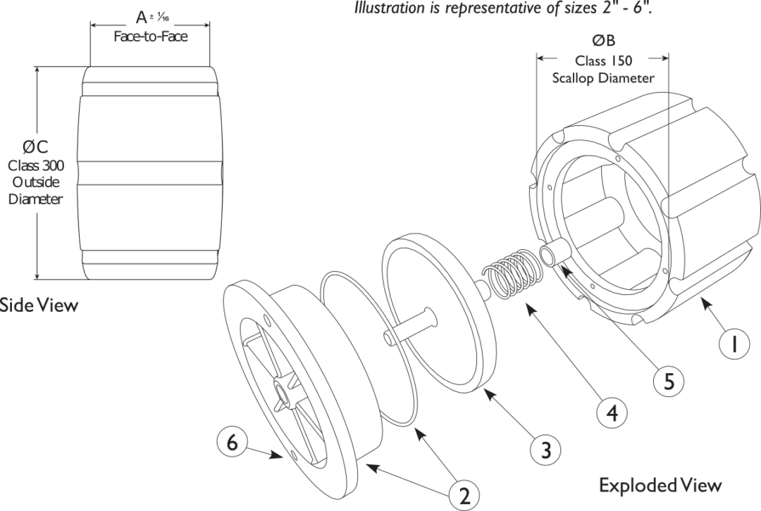 Check Valve - DI - Wafer - Class 150 CV90 - Accurate Valve Automation