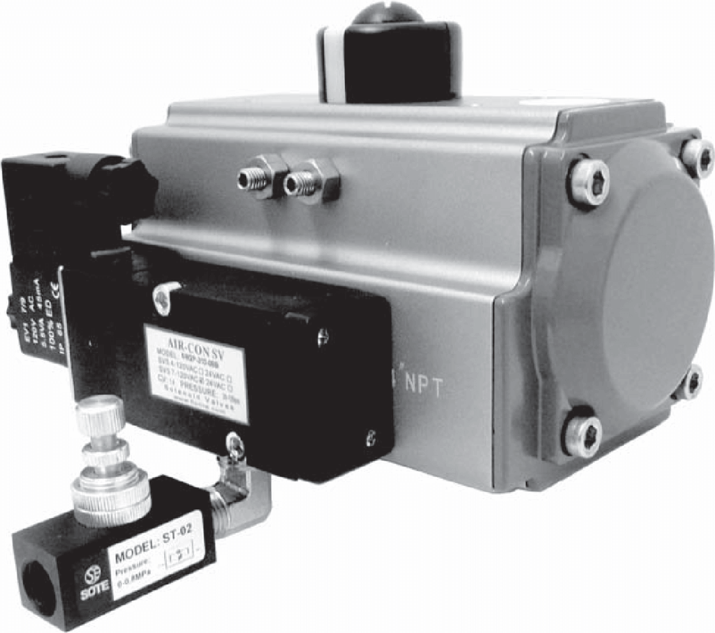 4-Way Conduit Single Solenoid NAMUR Valve - Accurate Valve Automation