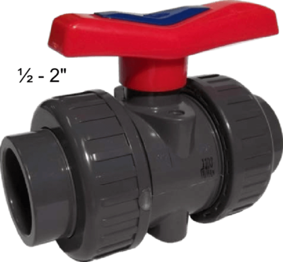 PVC Commercial Ball Valve - 050N - Accurate Valve Automation